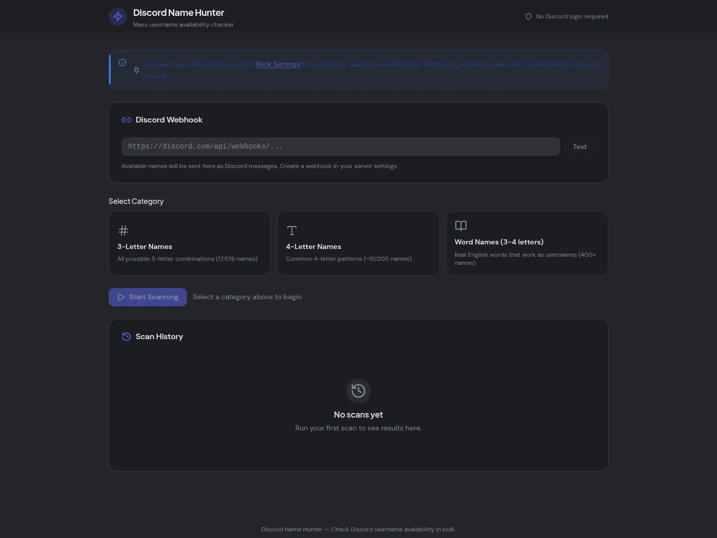 Discord Name Hunter