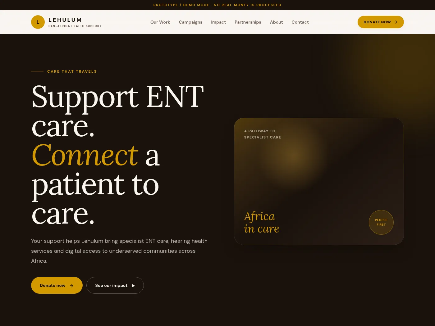 Lehulum Donation Portal