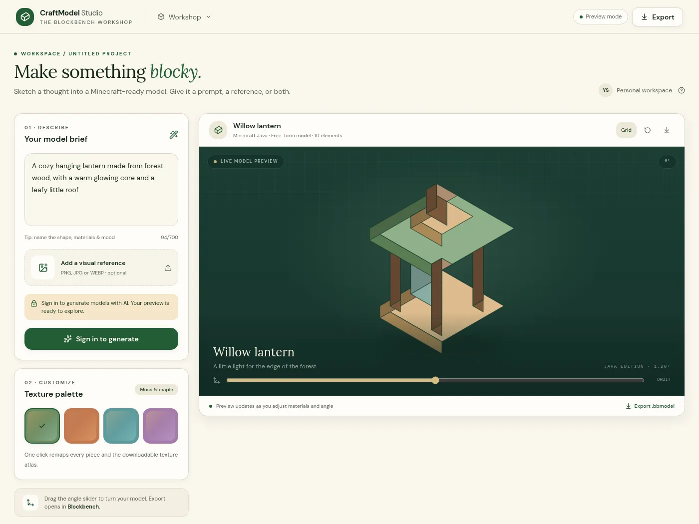 CraftModel Studio