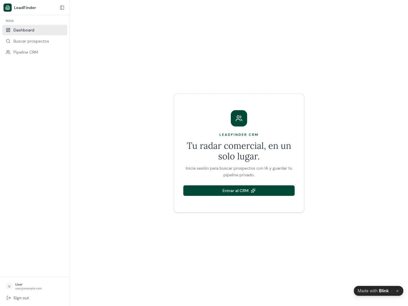 AI LeadFinder CRM