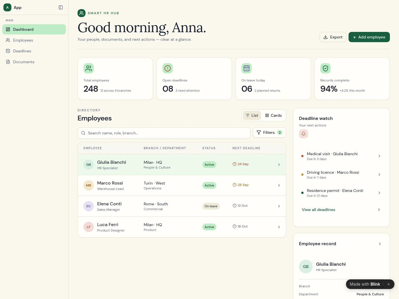 Smart HR Hub