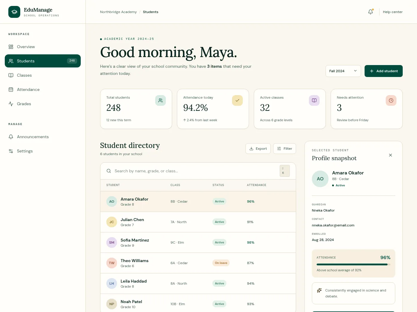 EduManage Suite