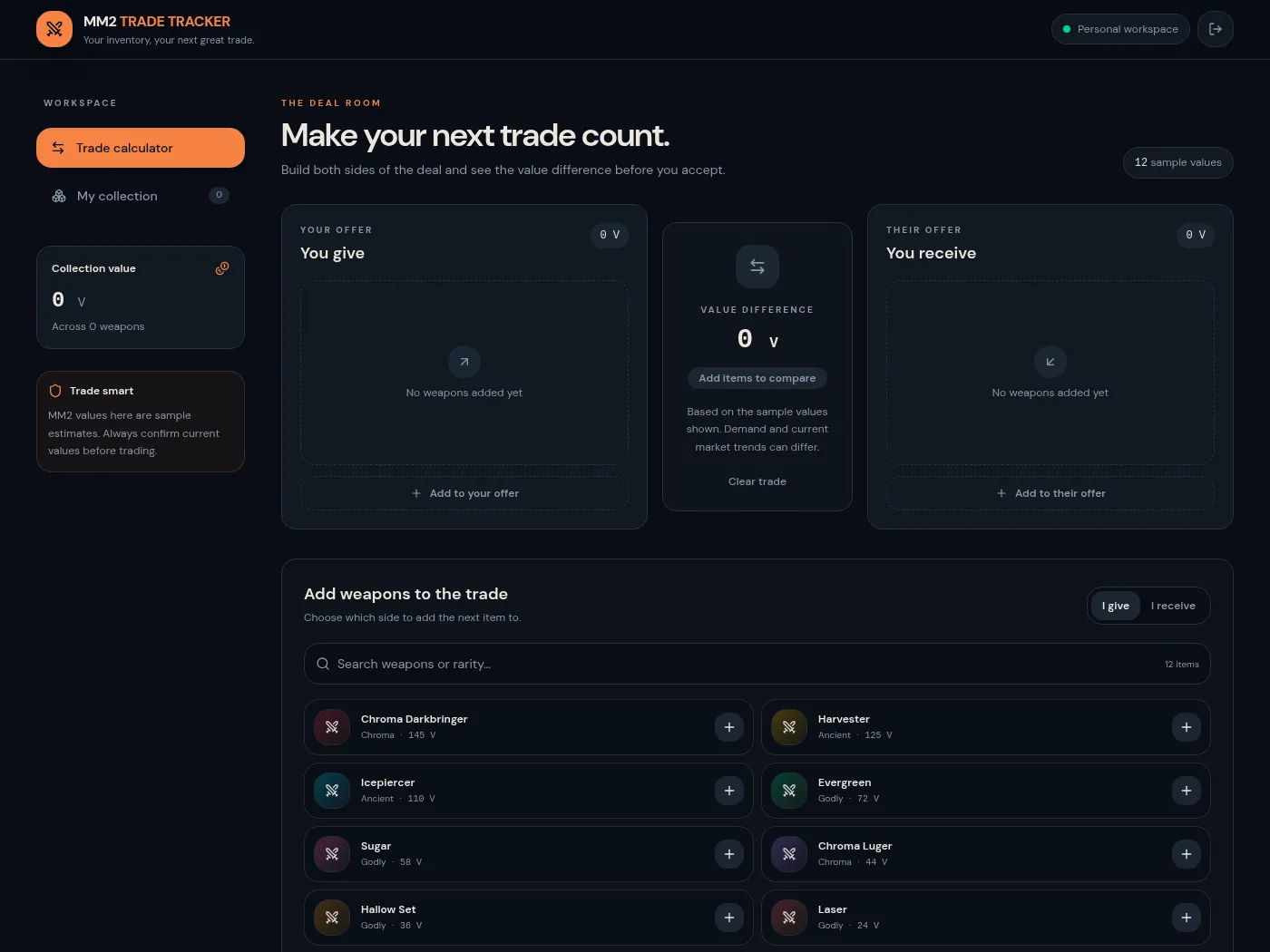 MM2 Trade Tracker