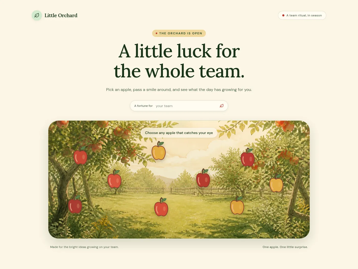 Apple Fortune Picker