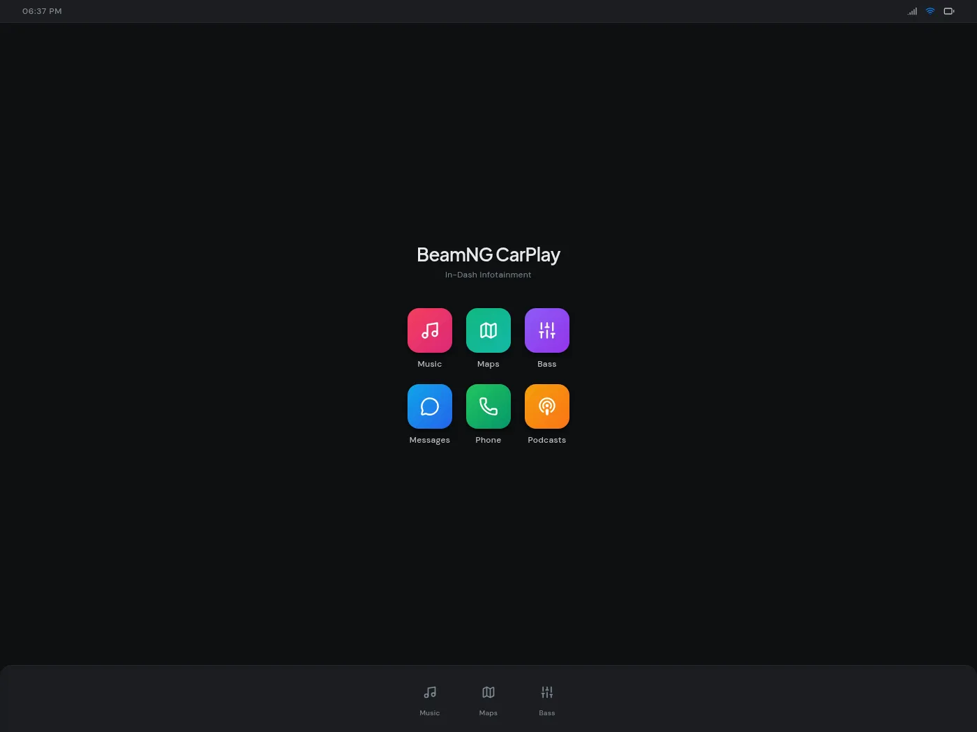 BeamNG CarPlay Mod