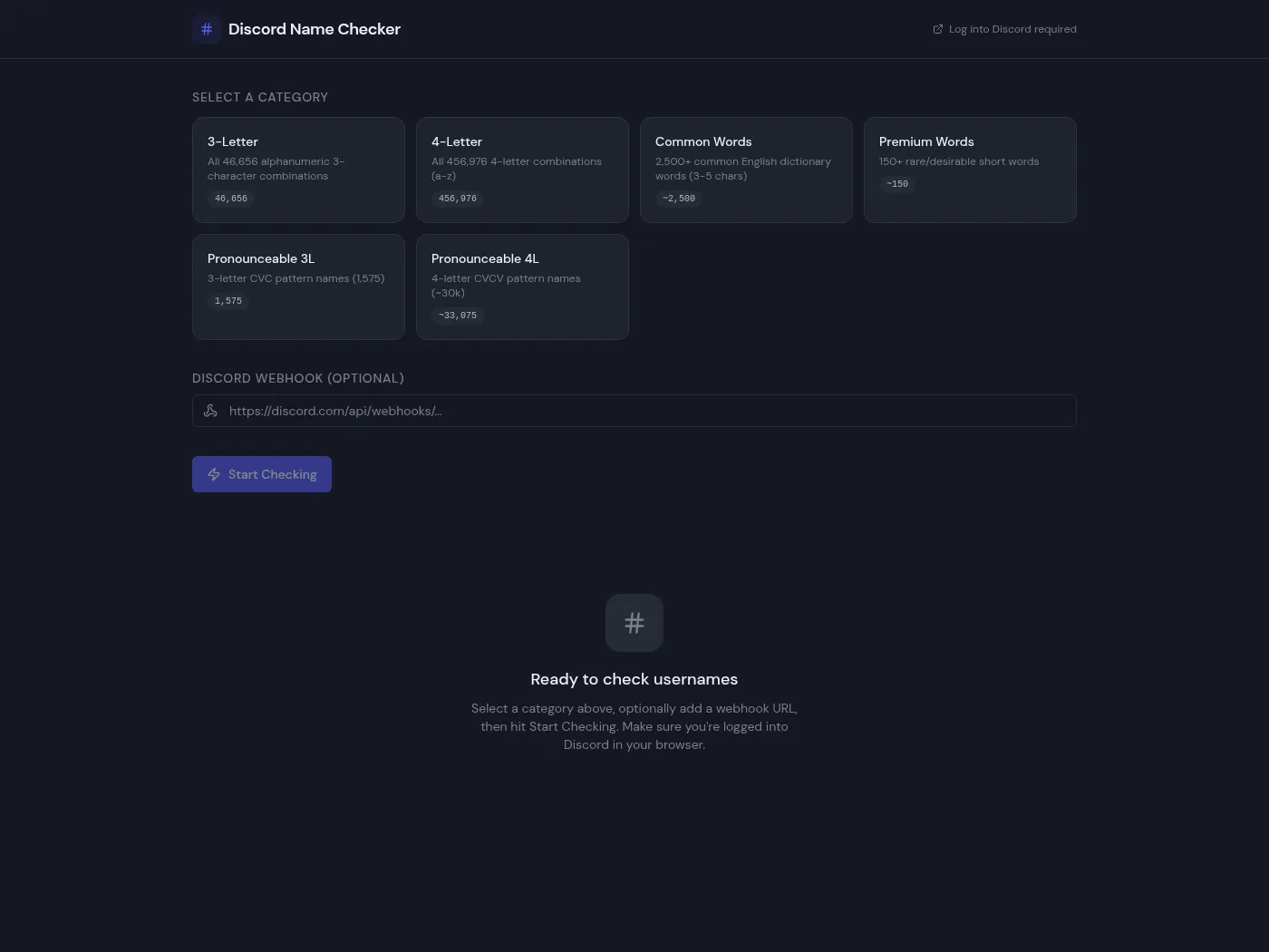 Discord Name Checker