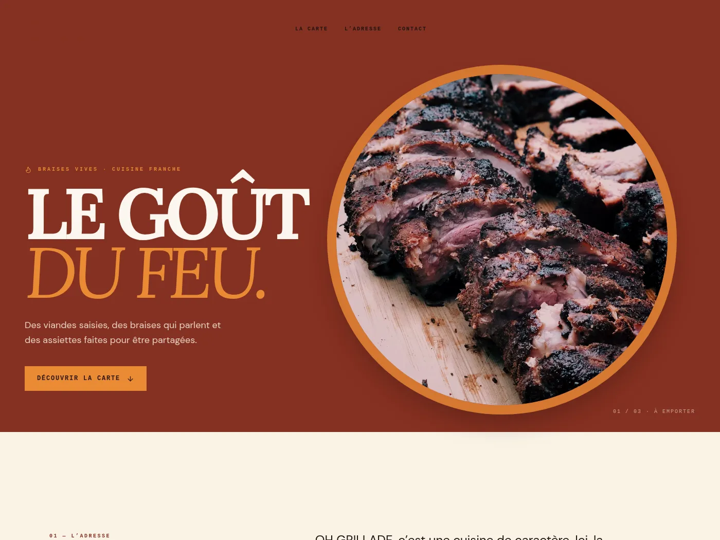 OH GRILLADE Restaurant Site