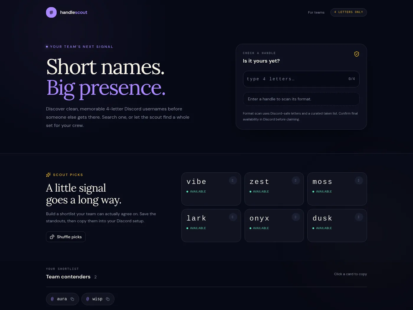 Discord Handle Finder