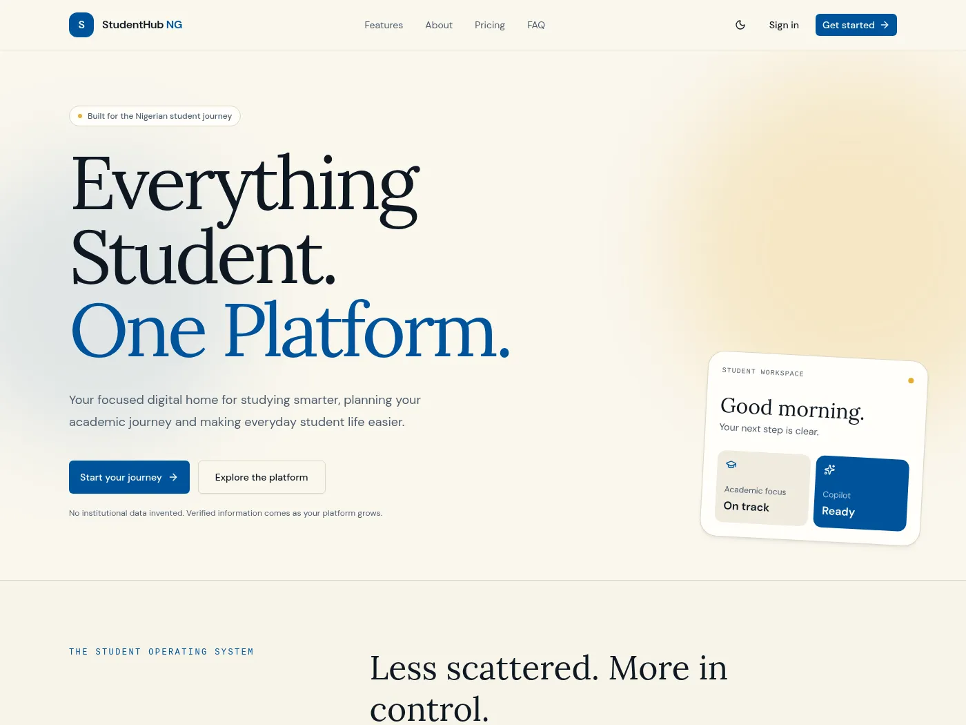 StudentHub NG Platform