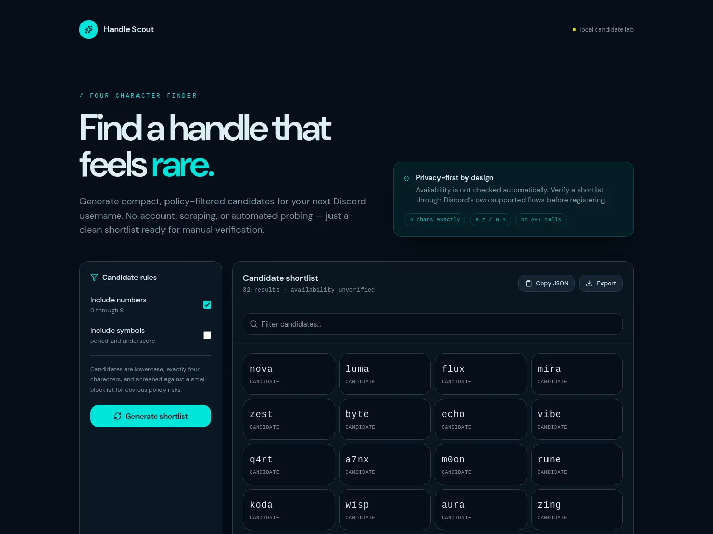 Discord Username Finder