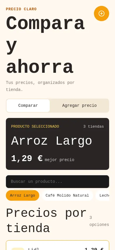 Comparador de Precios Tiendas
