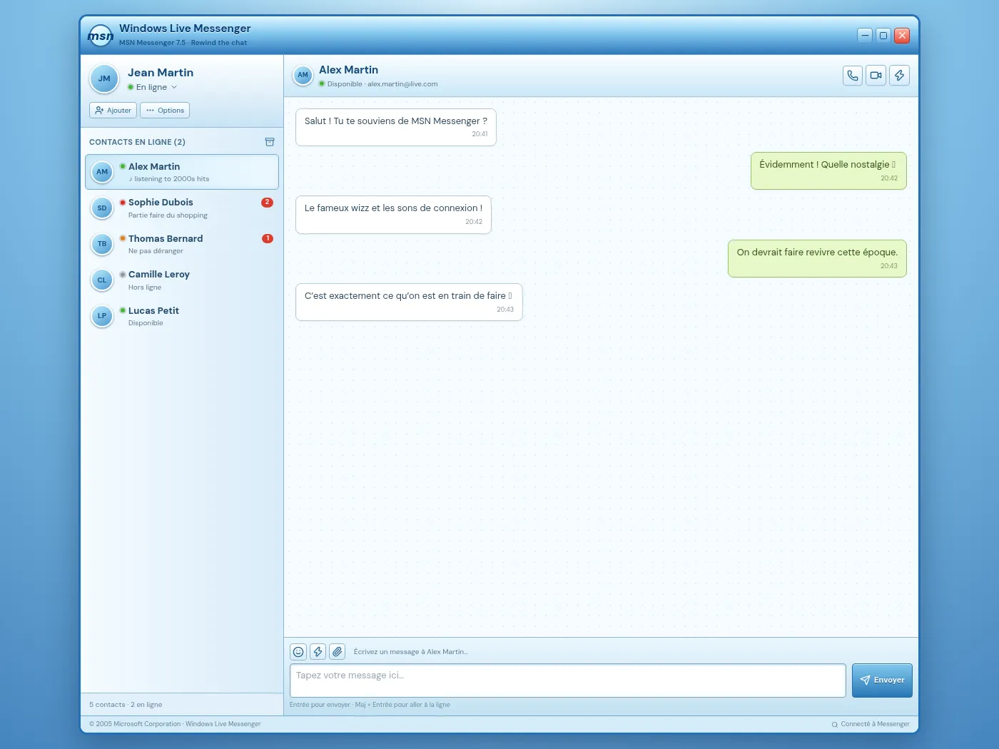 MSN Messenger Replica