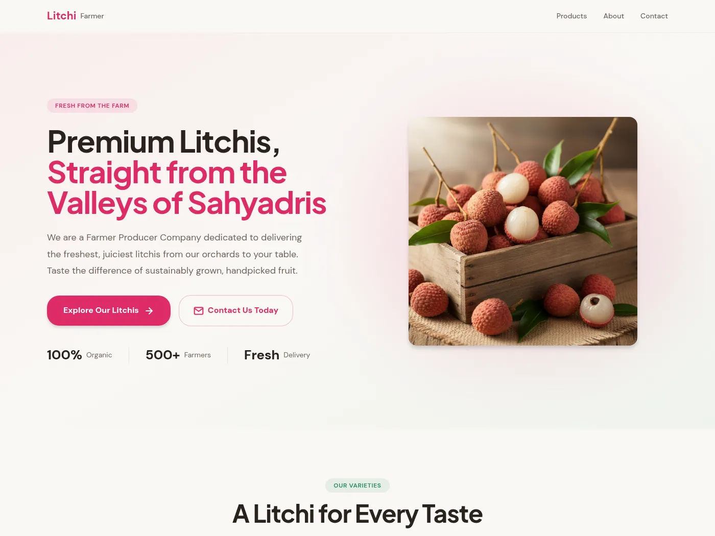 Litchi Farmer Co. Landing