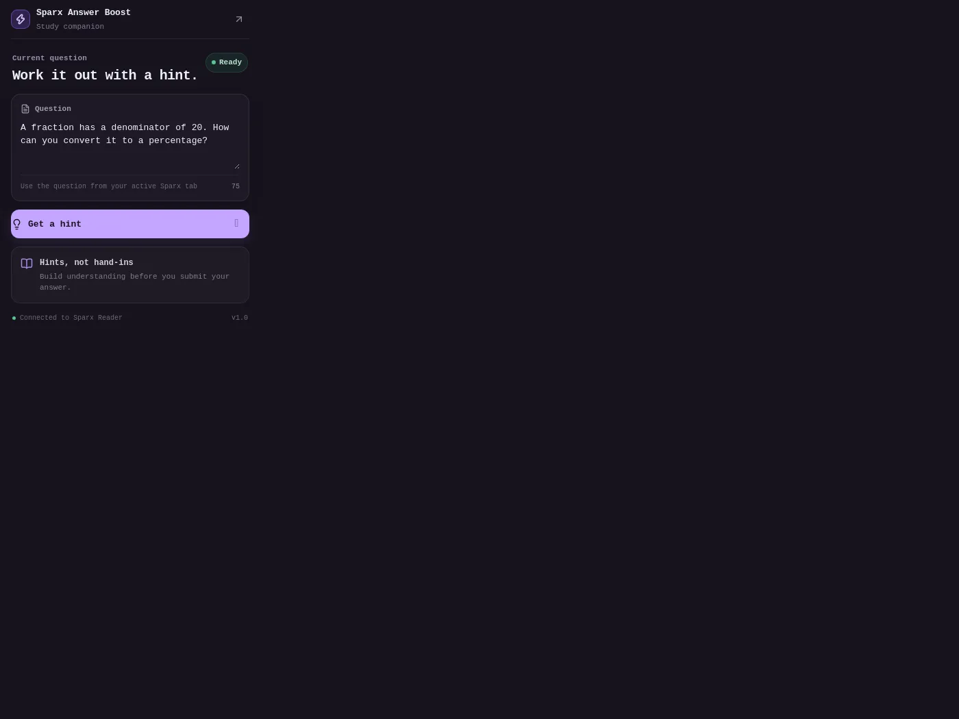 Sparx Answer Boost