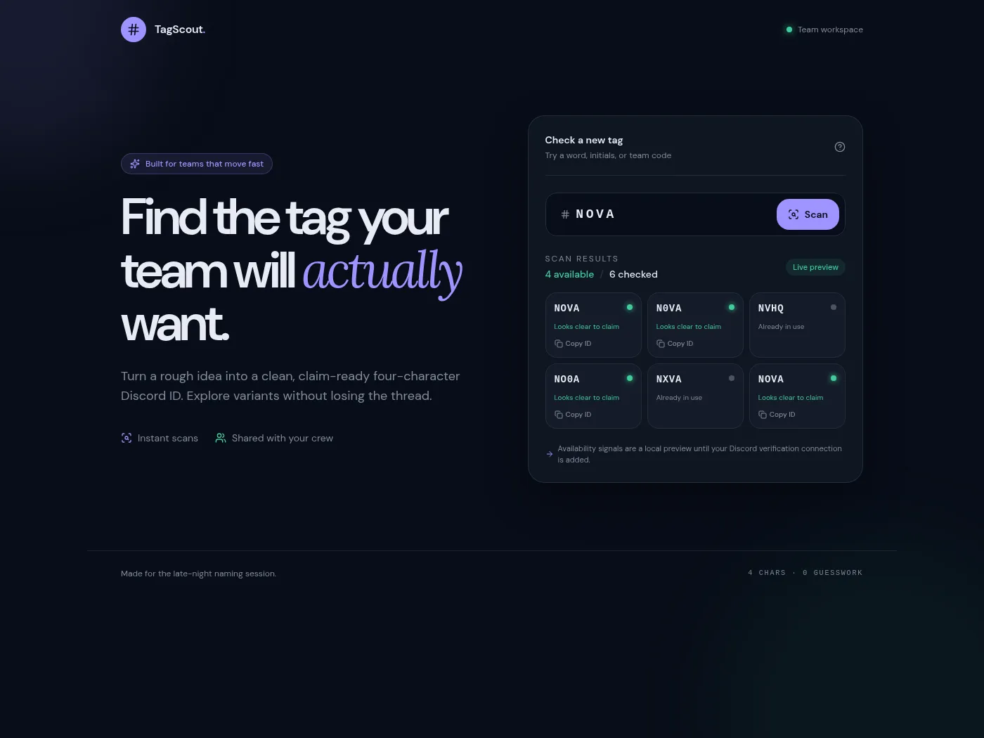 Discord Tag Checker