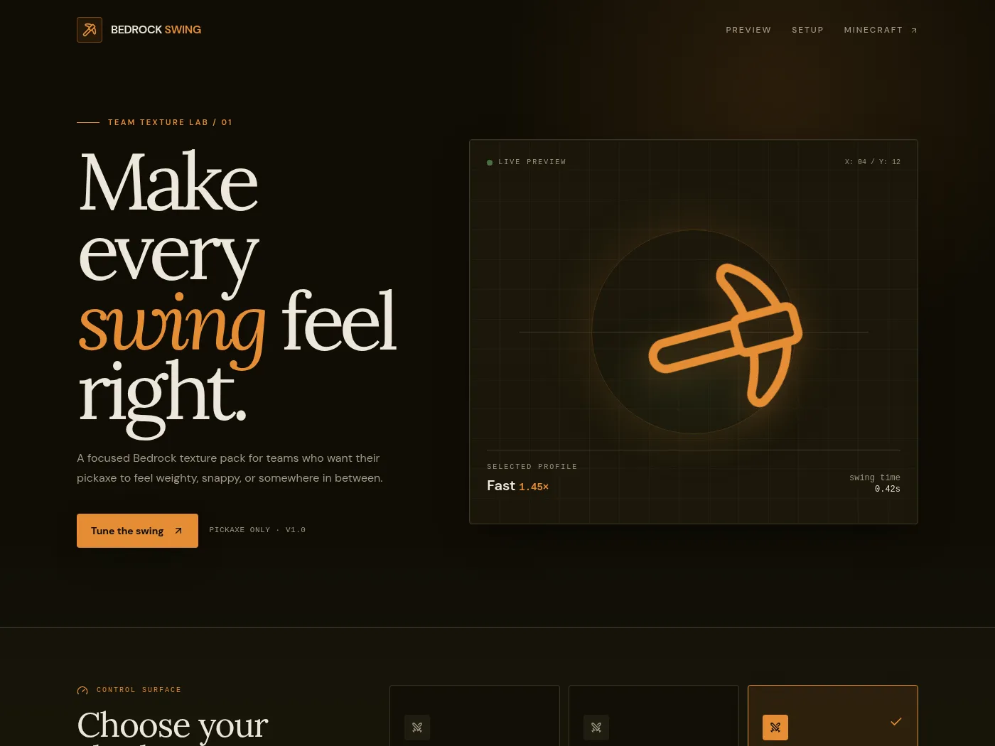 Bedrock Swing Visualizer