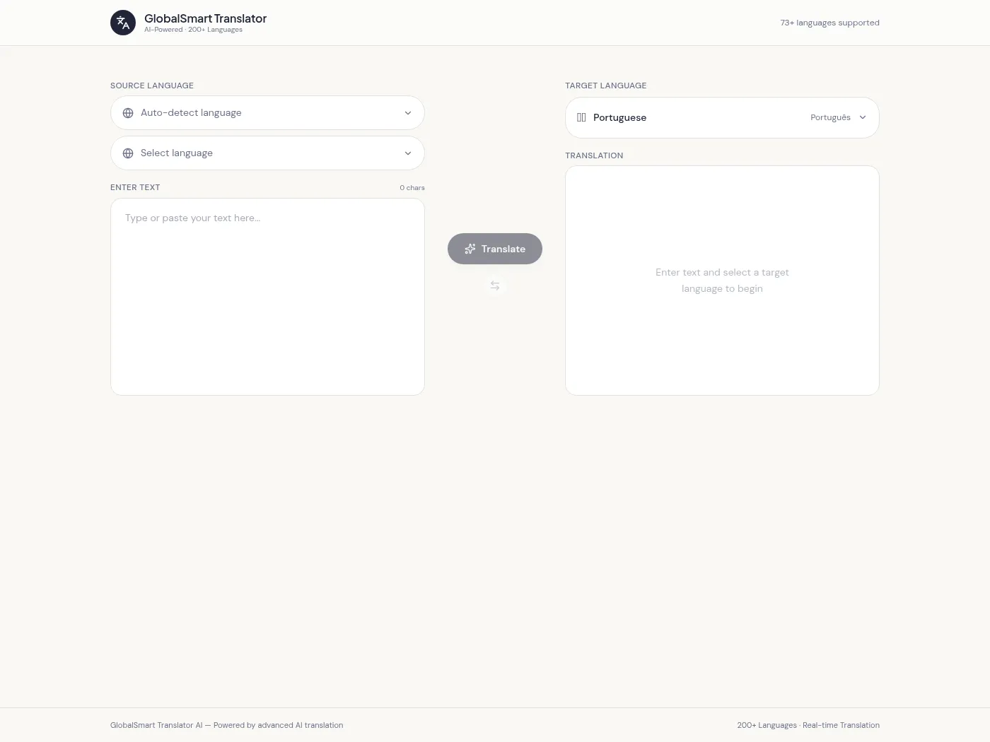 GlobalSmart Translator AI