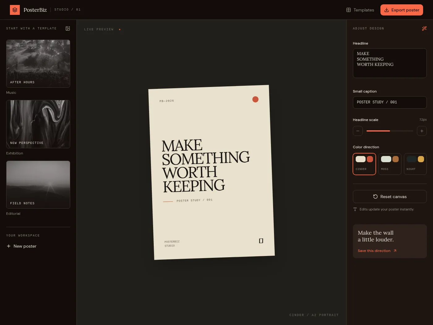 PosterBiz Launchpad
