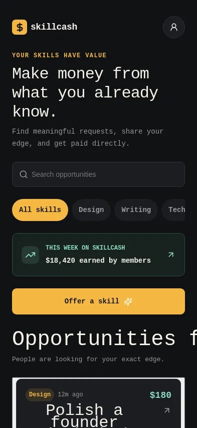 SkillCash Mobile