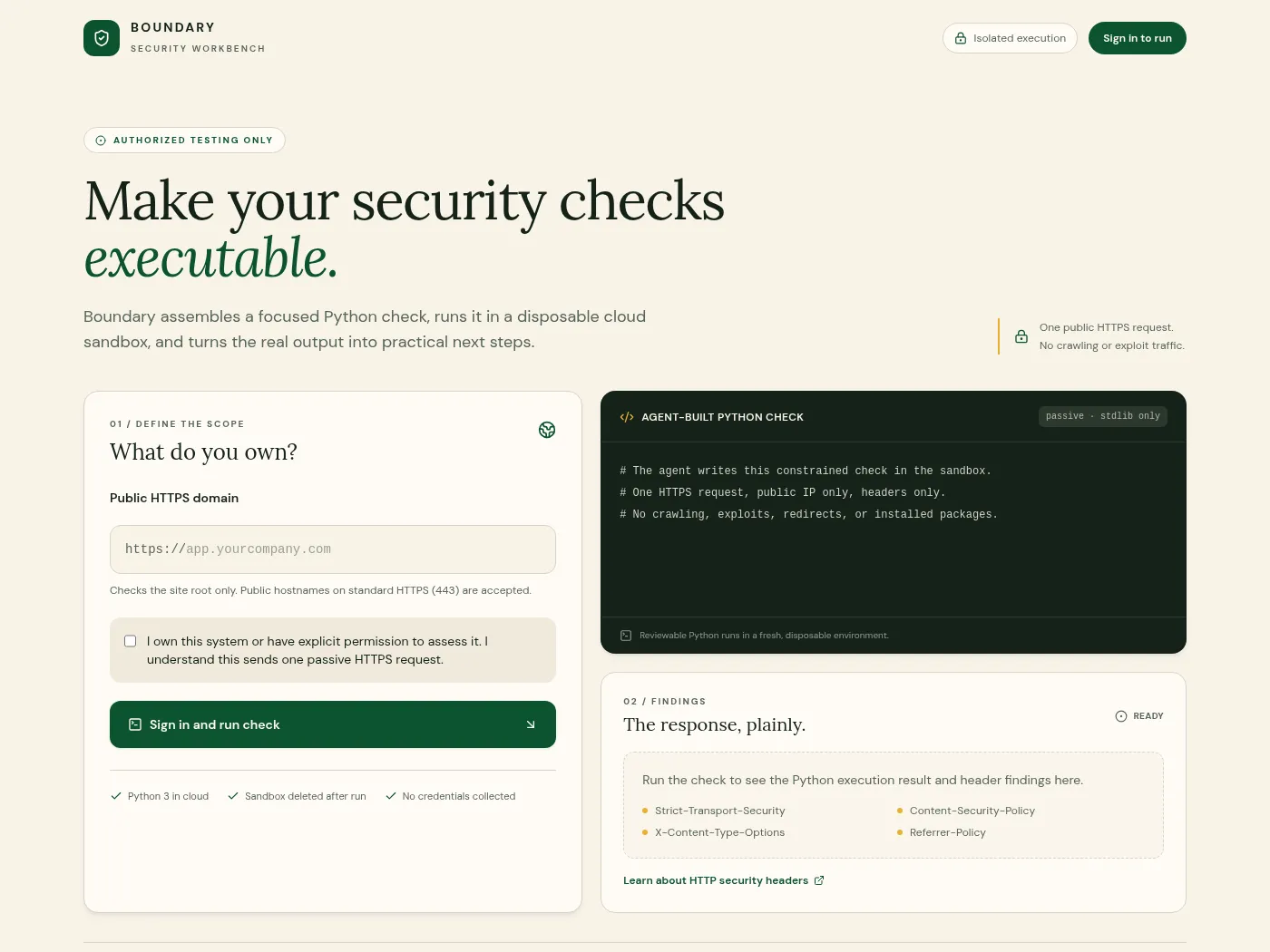 Secure Agent Runner