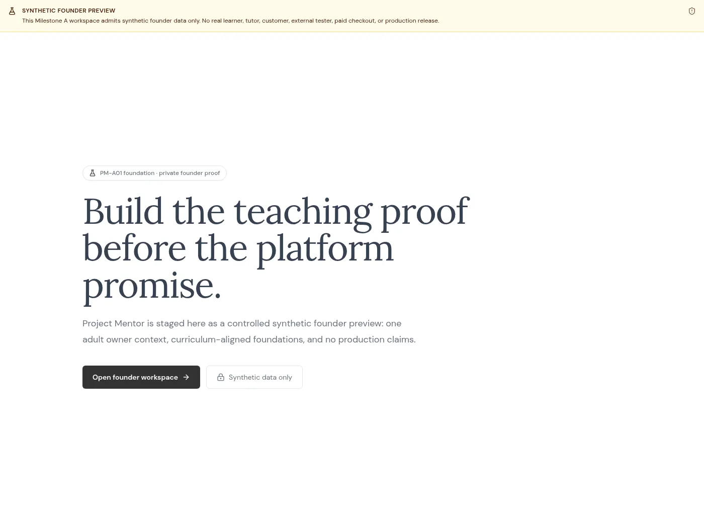 Project Mentor Inspector