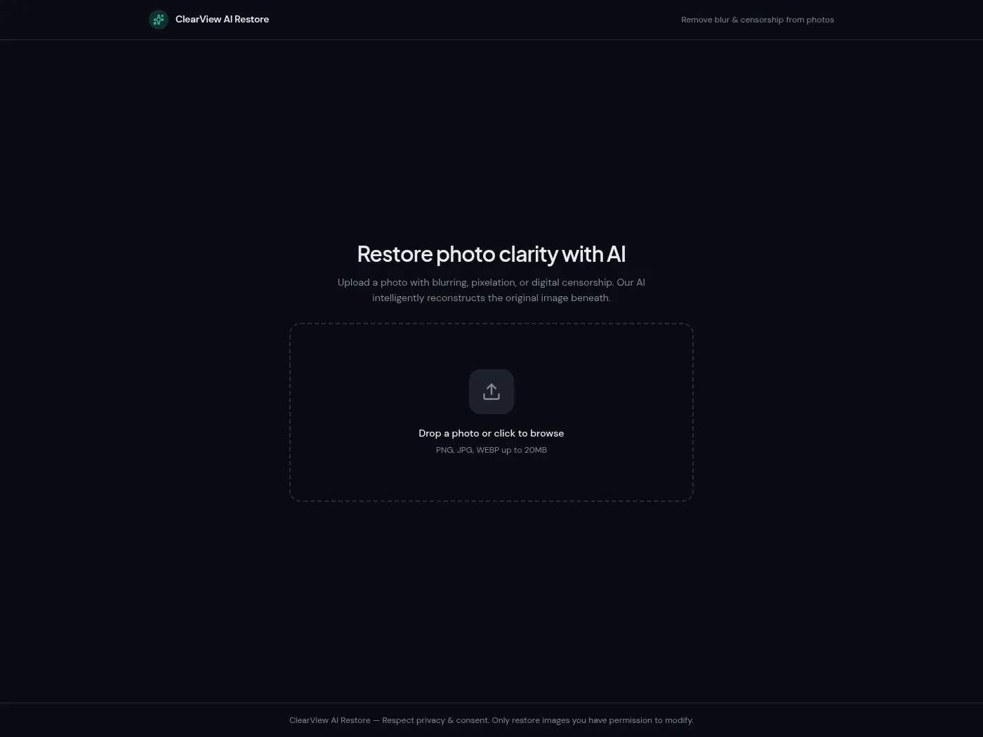 ClearView AI Restore