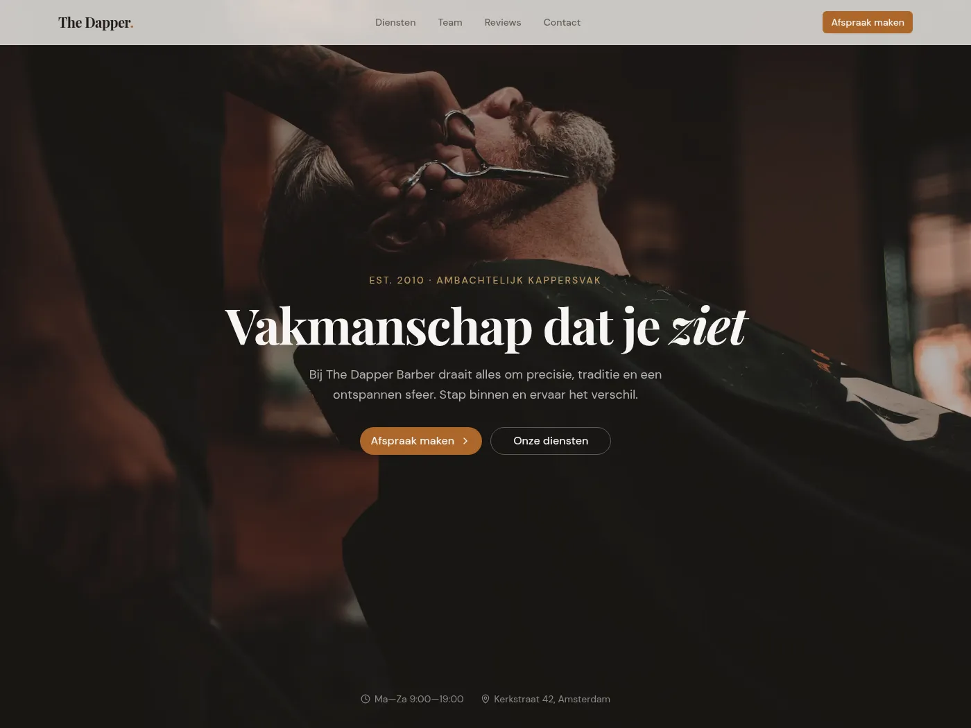 Kapper Shop Site
