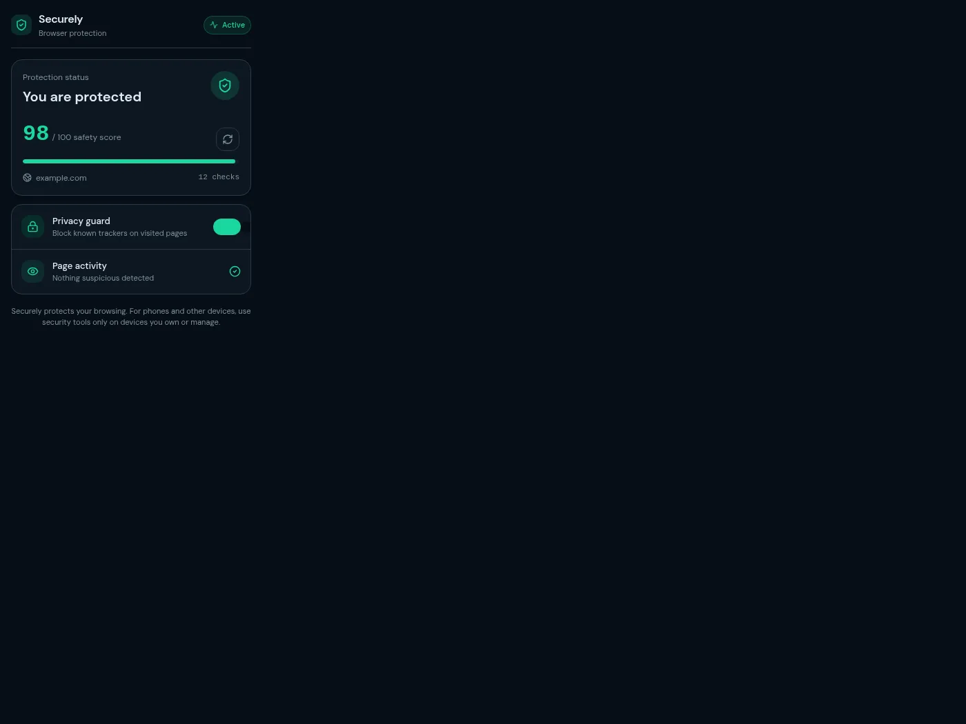 Securely Chrome Extension