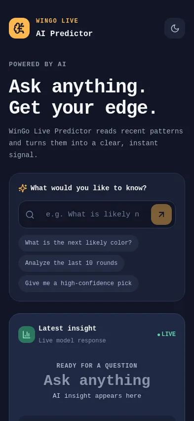 WinGo AI Predictor