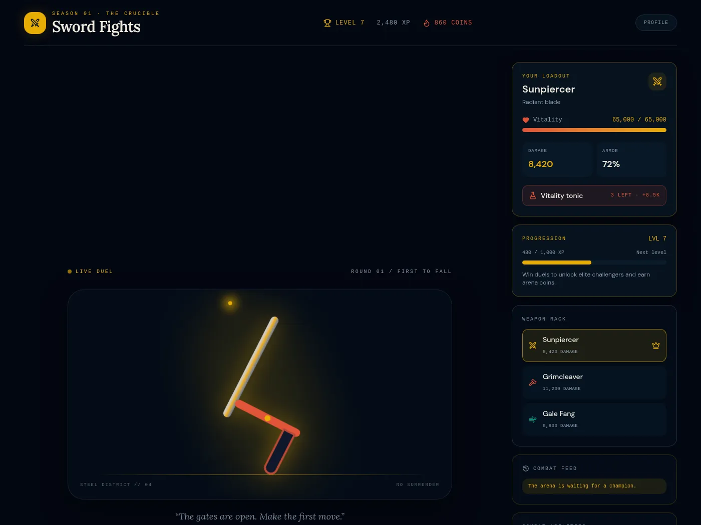 Sword Fights Arena