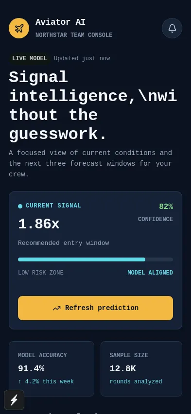 Aviator AI Signals