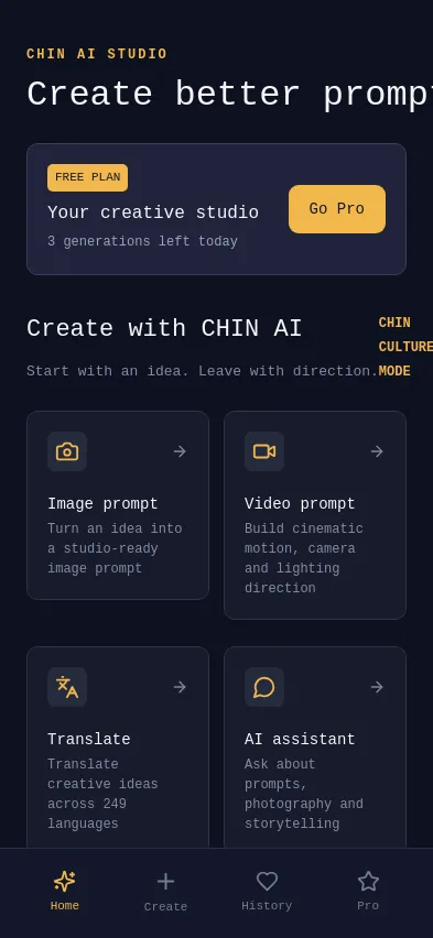 CHIN AI Studio
