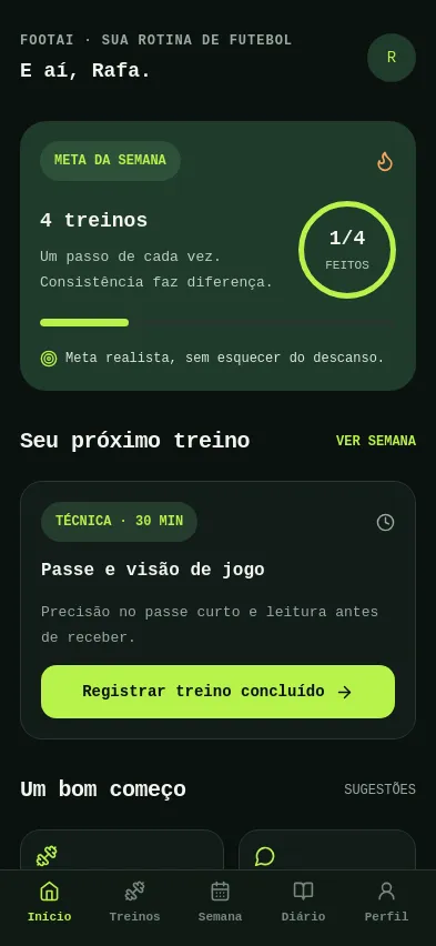 FootAI Treino Futebol
