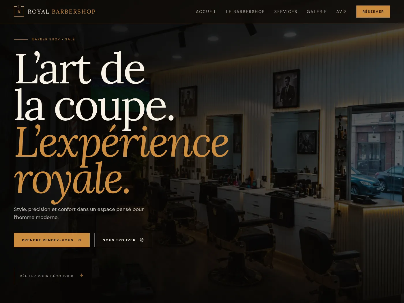 Royal Barbershop Luxe Web