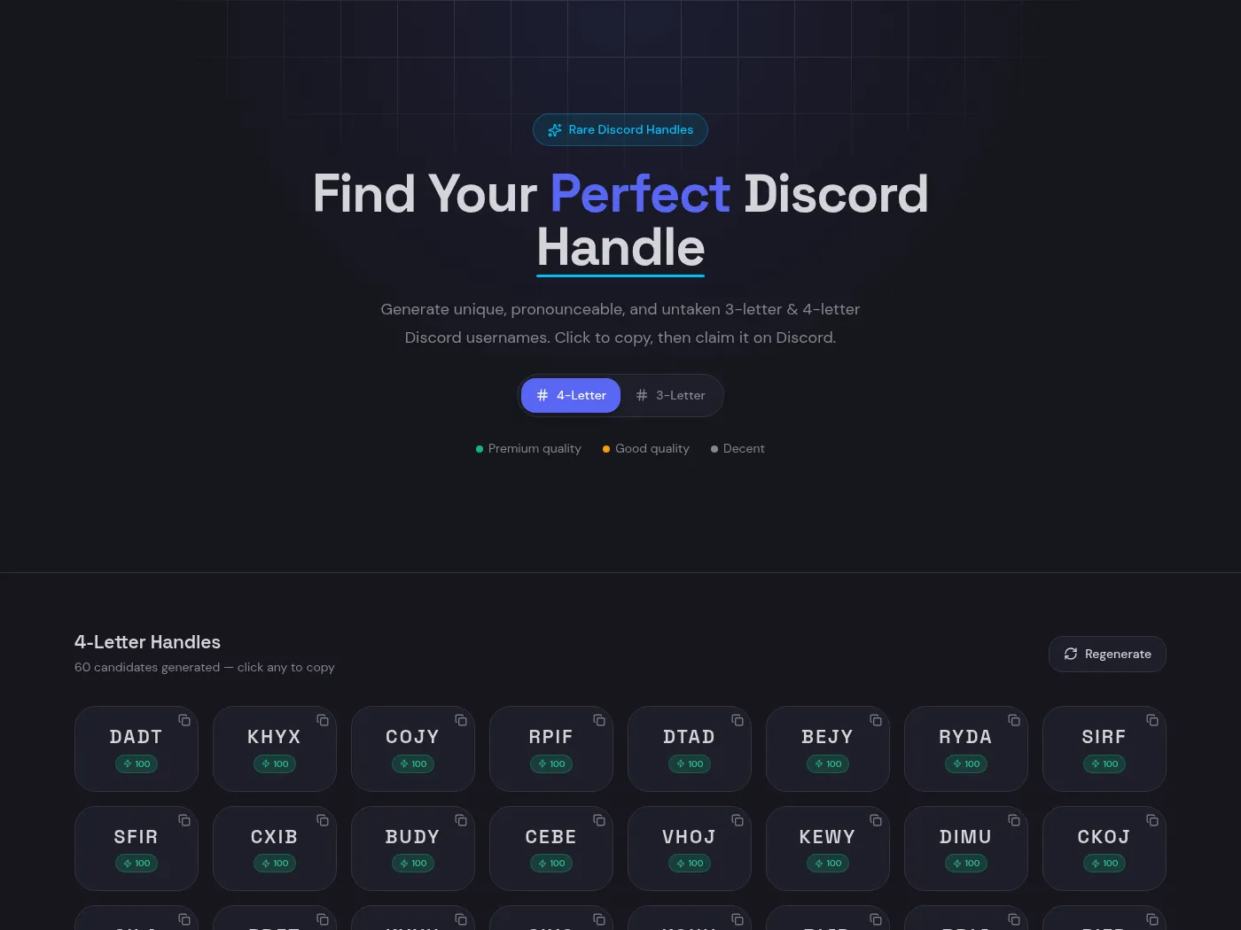 Discord Handle Hunter
