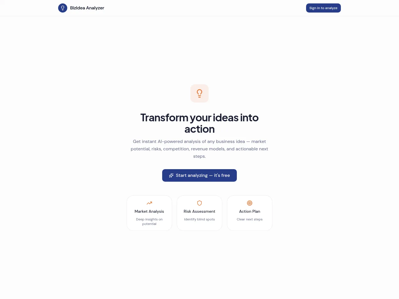 BizIdea Analyzer