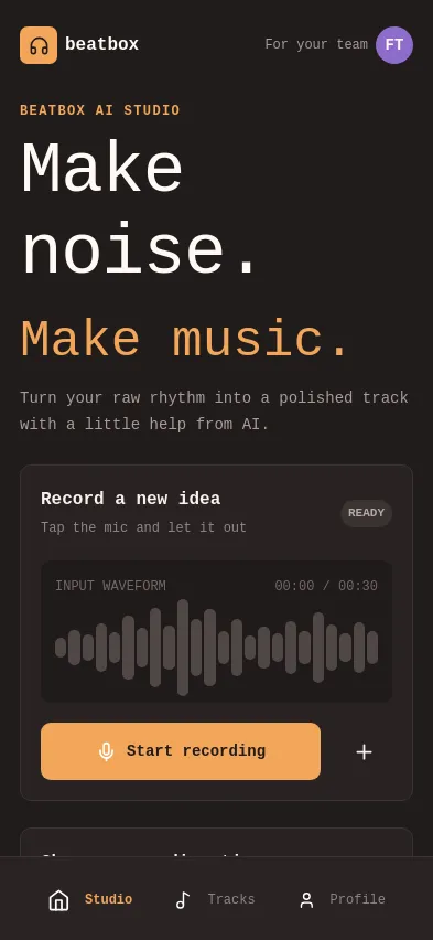 Beatbox AI Studio