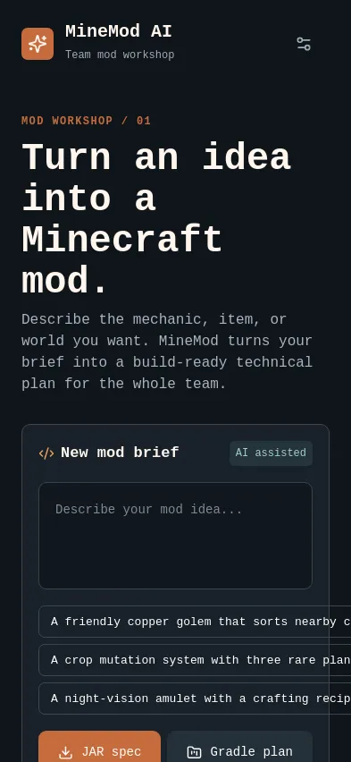 MineMod AI App