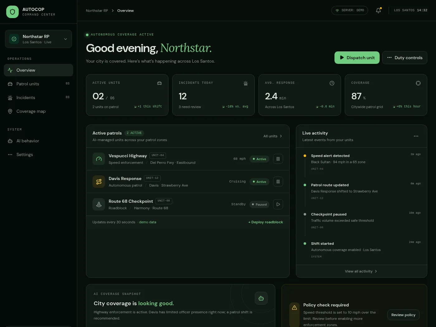 AutoCop FiveM Script