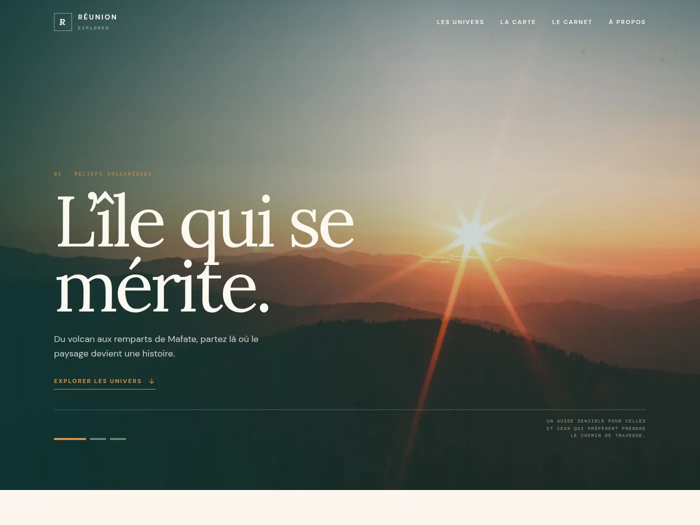 Réunion Explorer Portal