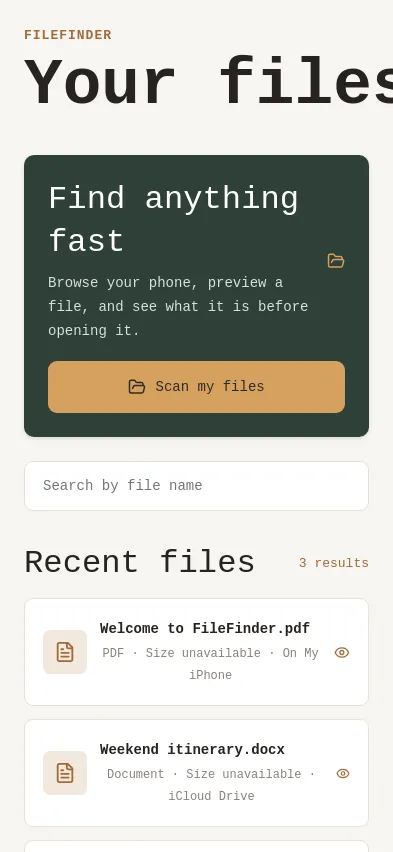 FileFinder iOS