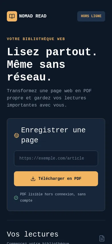 Offline Web PDF Reader