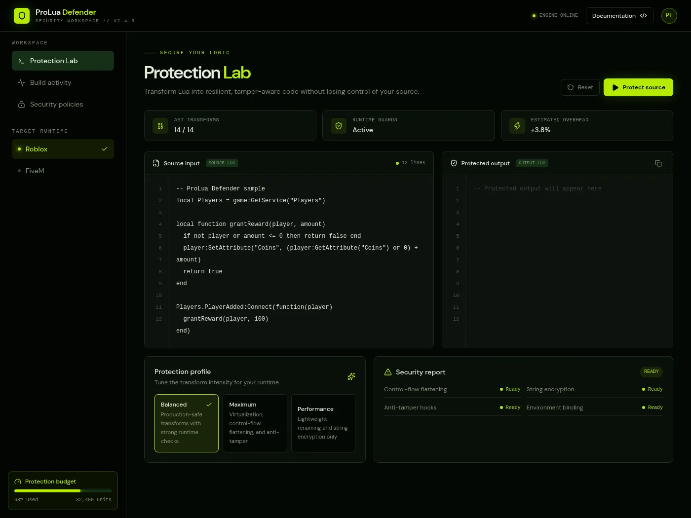 ProLua Defender