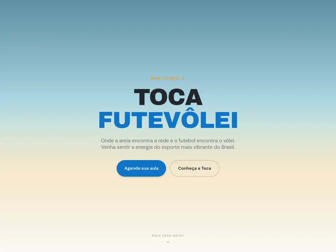 Toca Futevôlei 3D Site