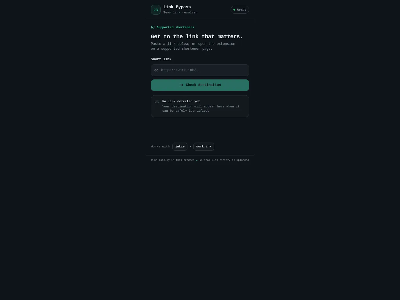 Link Shortener Bypass