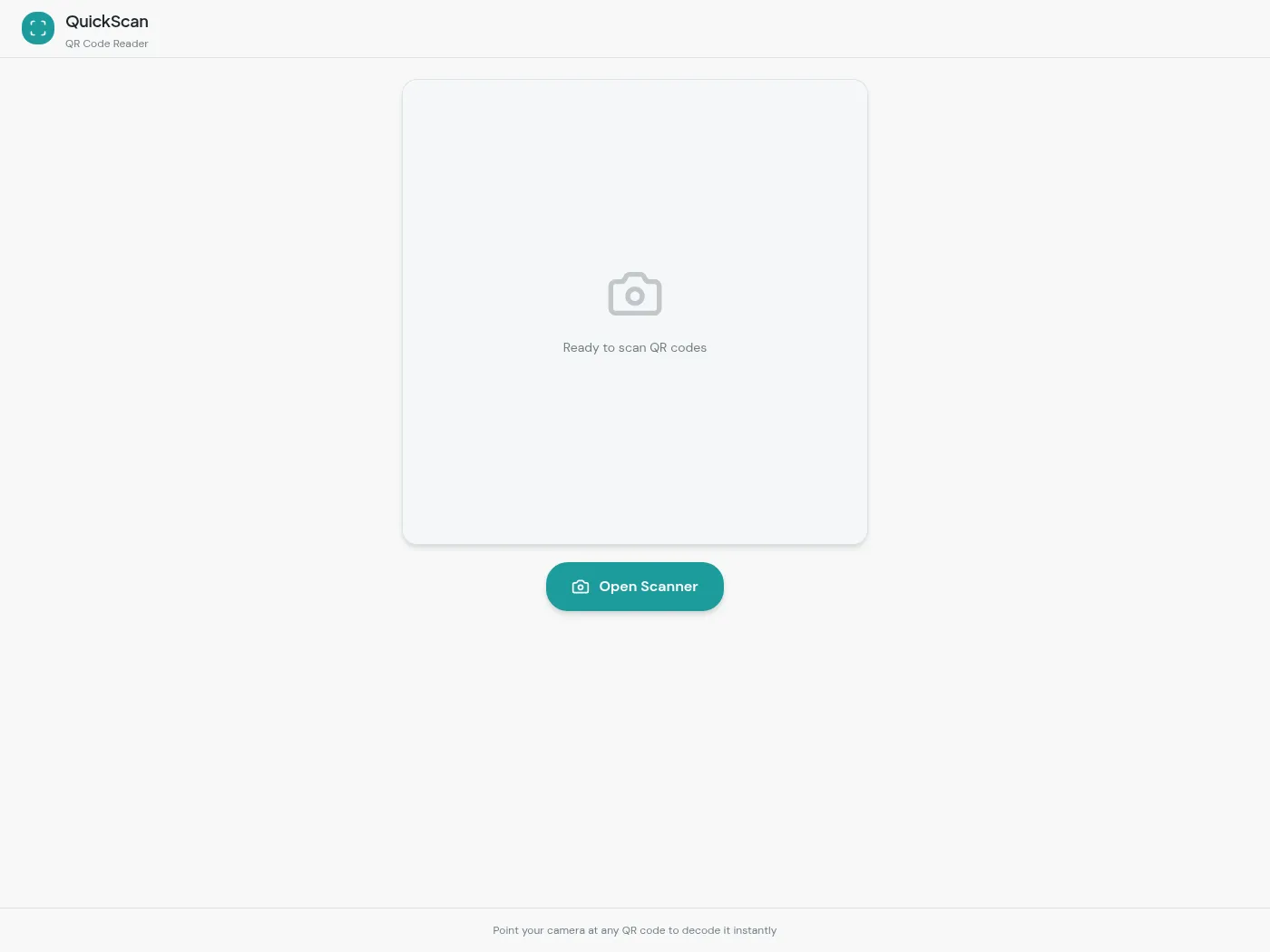 QuickScan QR Reader