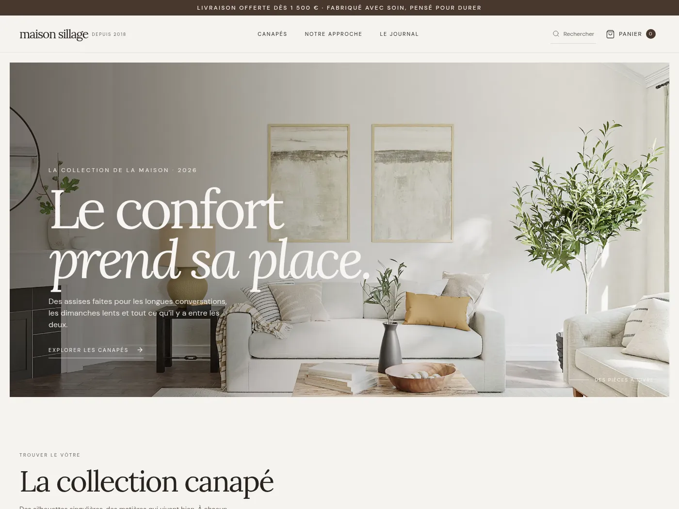 Canapé Shop Online