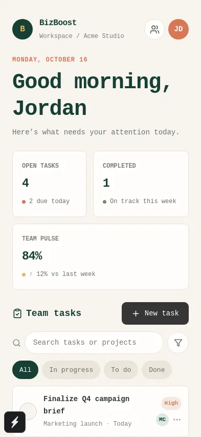 BizBoost App