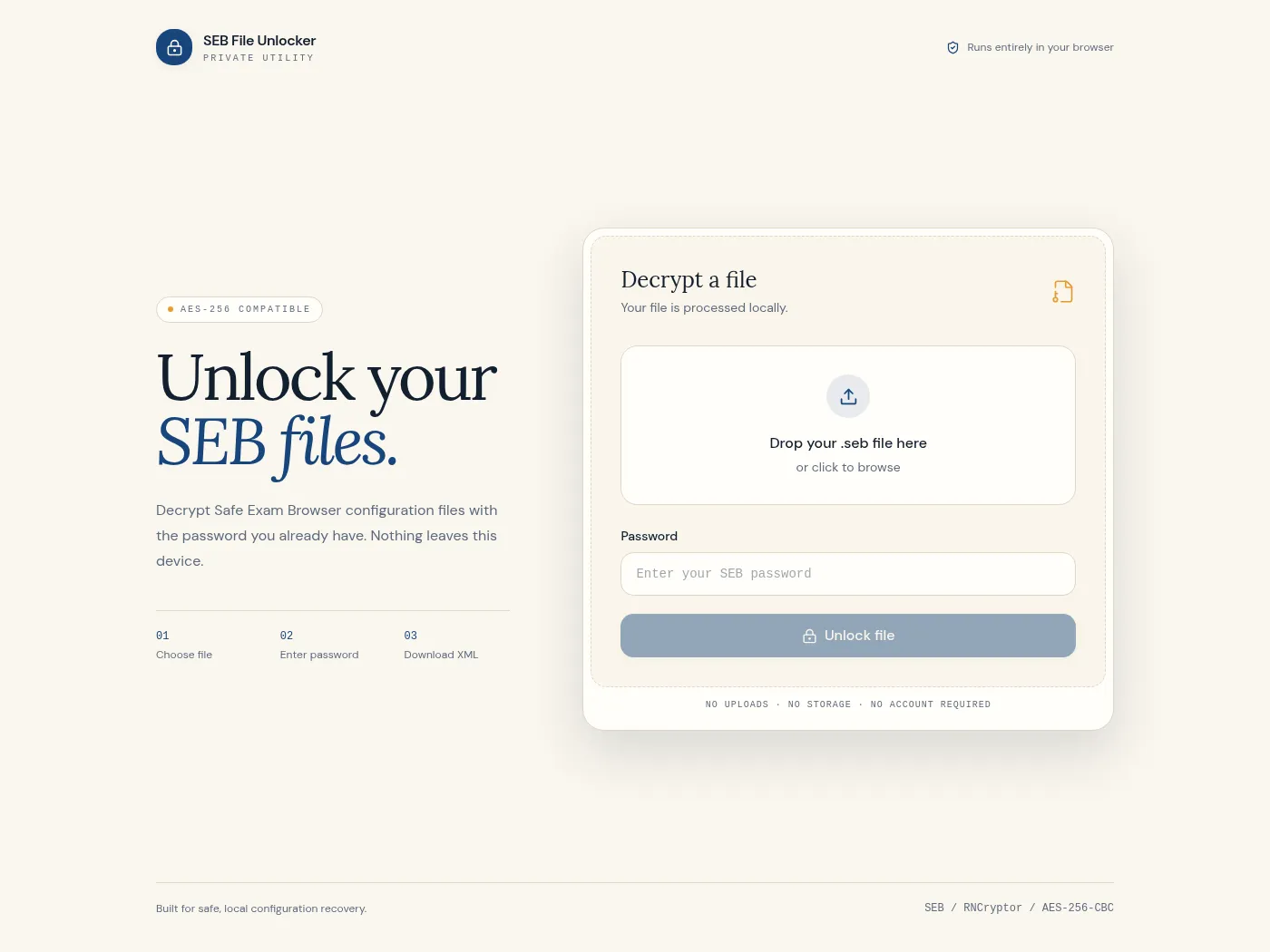 SEB File Decryptor