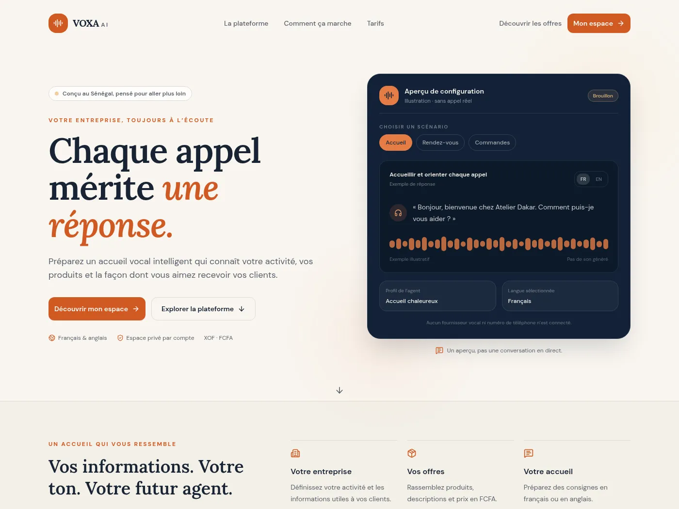 VOXA AI SaaS Platform